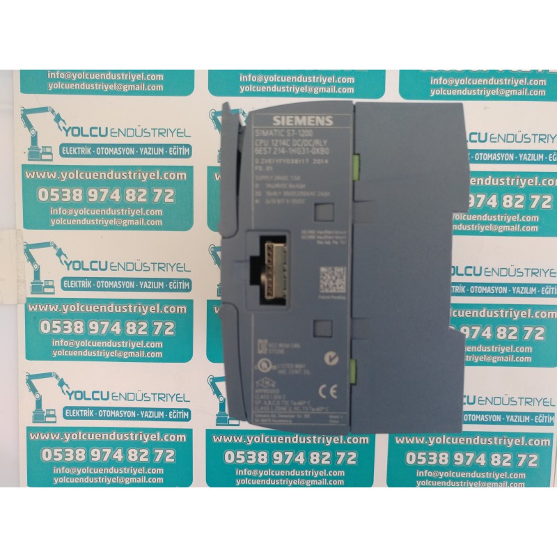 6ES7 214-1HG31-0XB0, siemens S7 1200 plc, Cpu 1214C, COMPACT CPU, DC/DC/RÖLE, fiyatı,